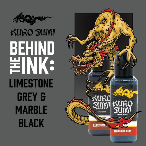 Behind the Ink: Limestone Grey & Marble Black – Kuro Sumi Tattoo Ink